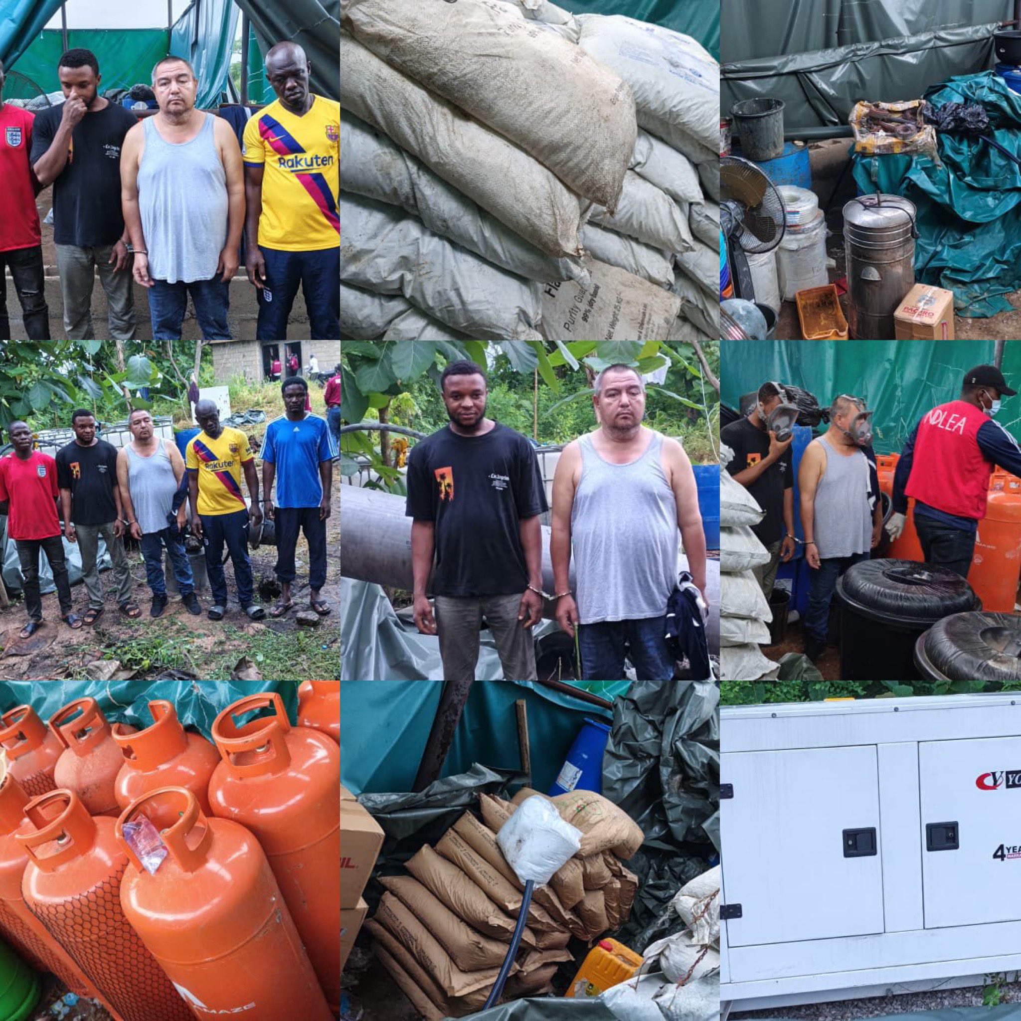 NDLEA Uncovers Another Meth Lab Inside Oyo Forest, Arrests 5
